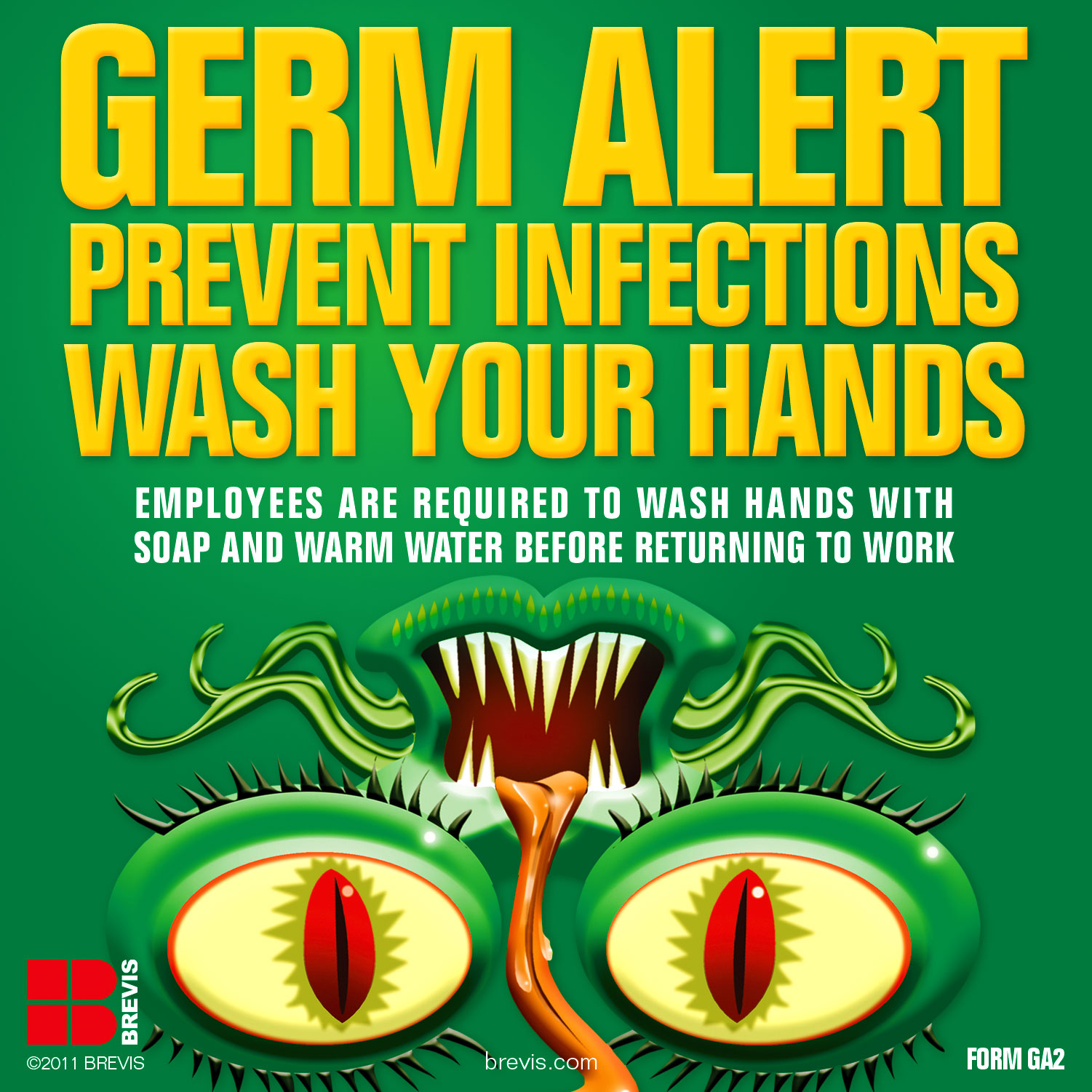 Germ Alert Sticker - Brevis