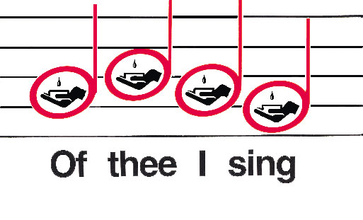 Of Thee I Sing Handwashing Reminder Card - Brevis