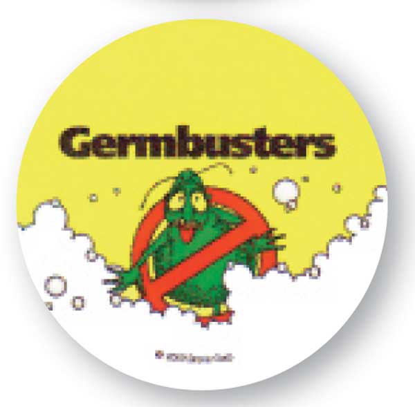 Germbusters Button, Classic Design - Brevis