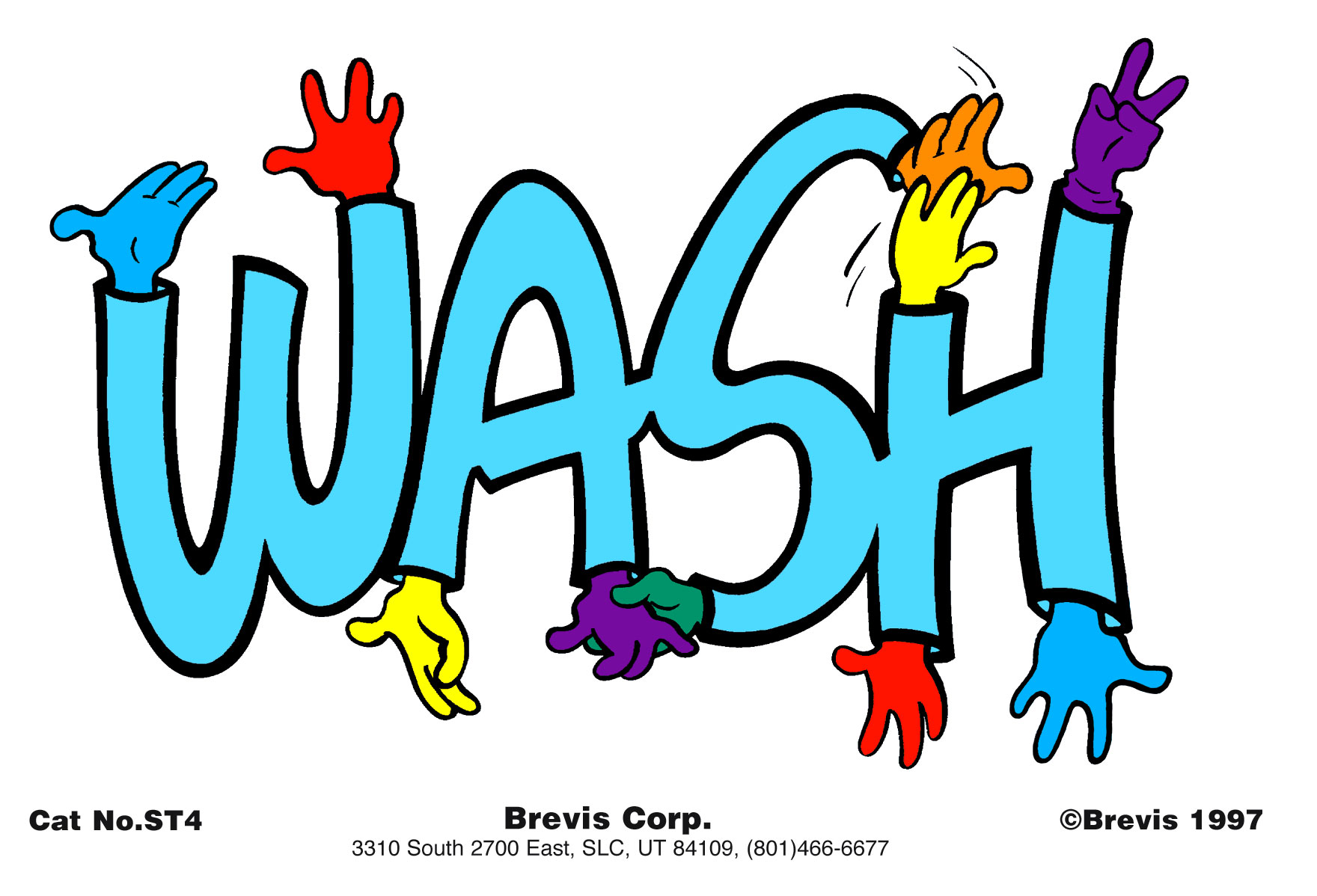 Wash Stickers, 50/roll - Brevis