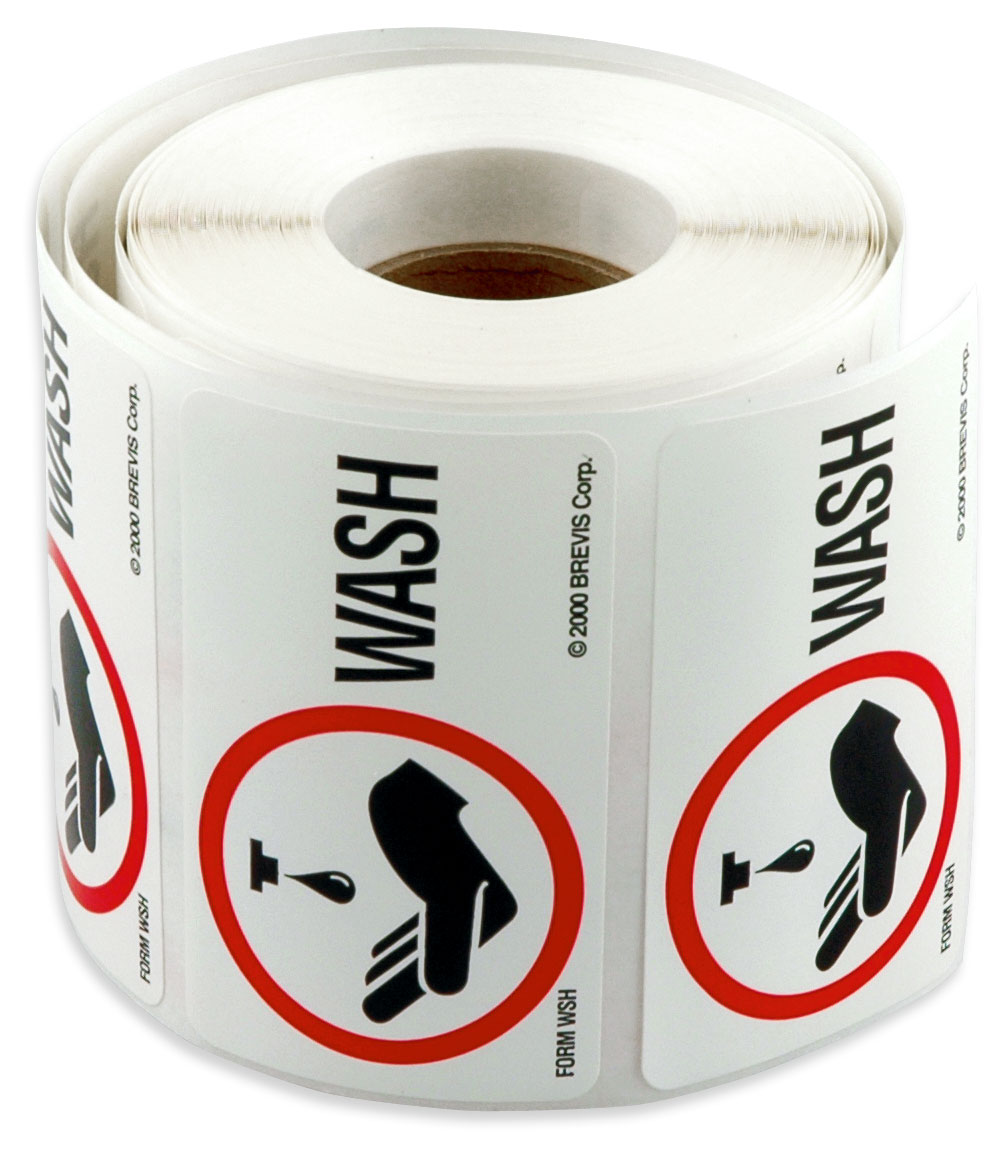Wash Stickers, roll of 400 - Brevis